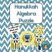Free Hanukkah Activities for English and Math Teachers