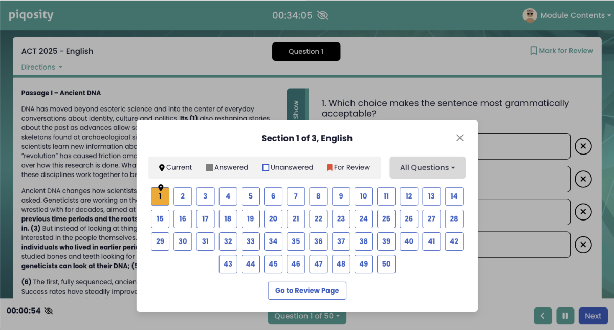 Announcing Big Update to Test and Quiz Views - Piqosity - Adaptive ...